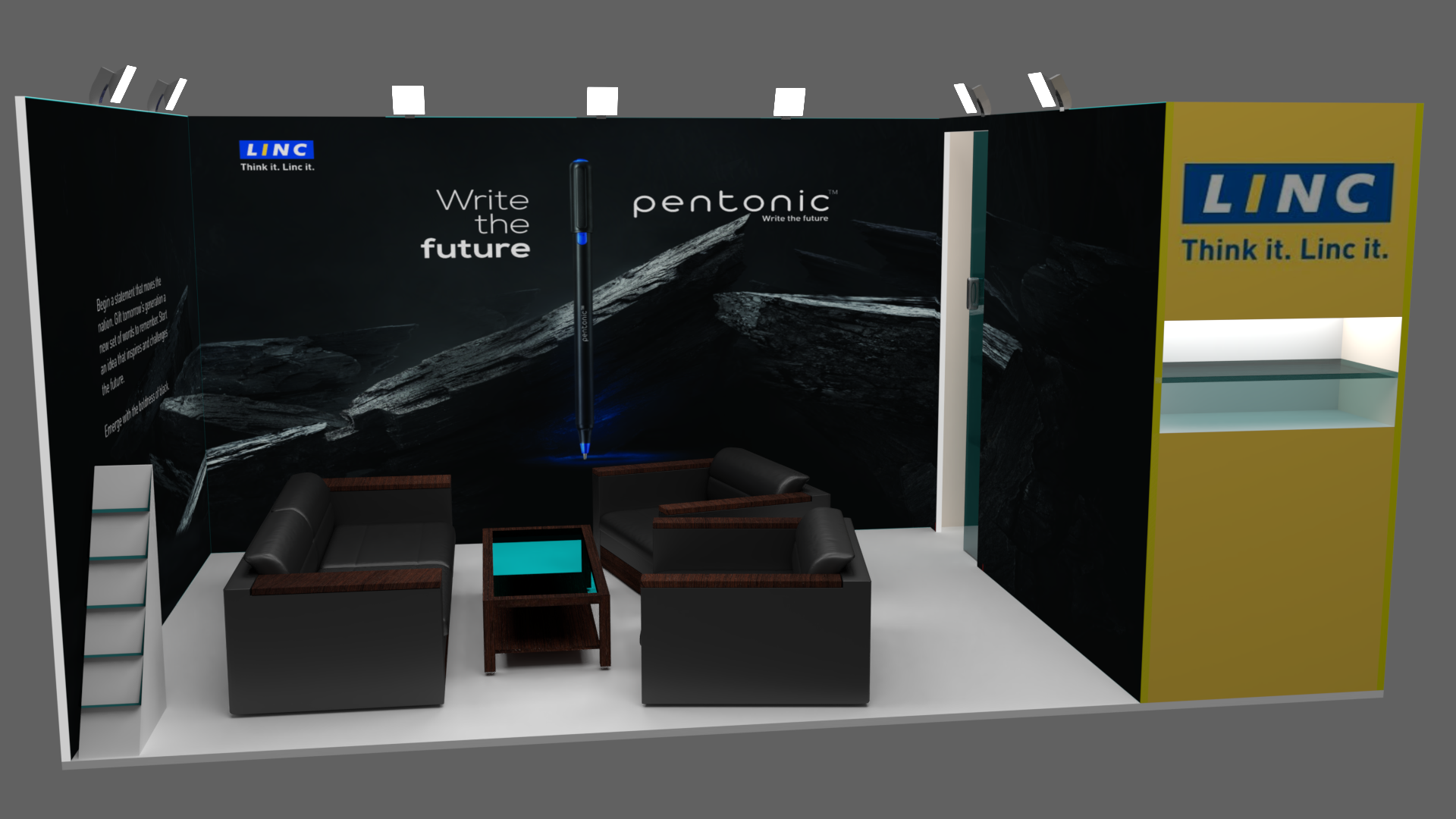 Event Space/Expo booth/Stage Render